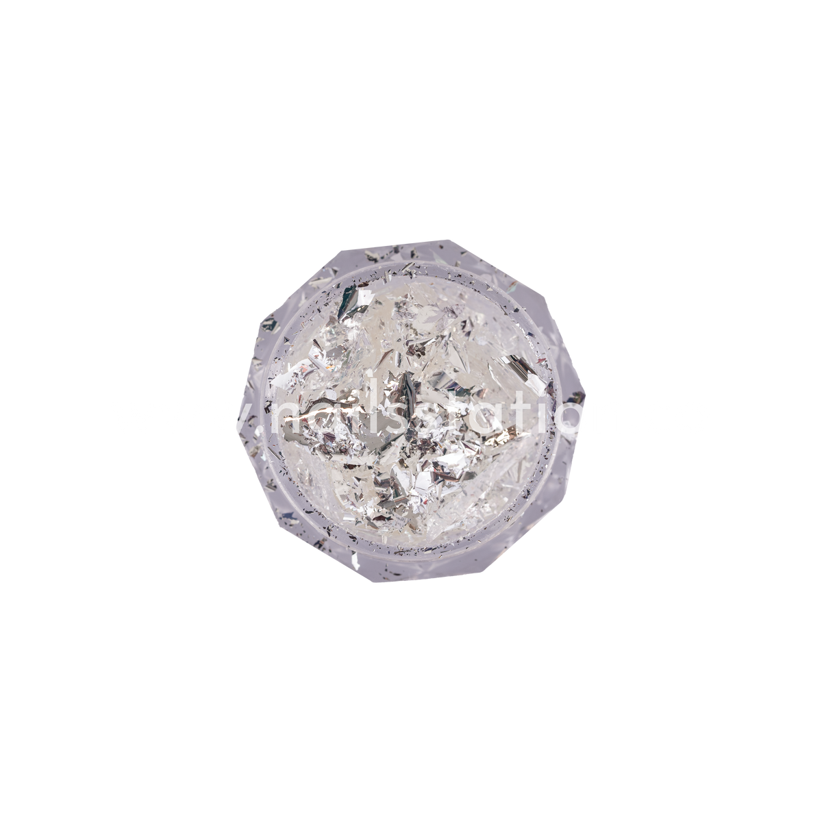 Flake Plateado – Nails Station